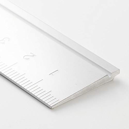 MUJI Japan Aluminum Ruler 15mm Silver