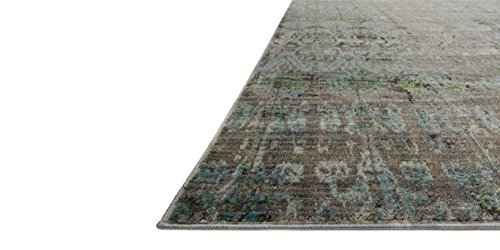 Loloi Javari Steel/Lagoon 6'-7" x 9'-4" Area Rug