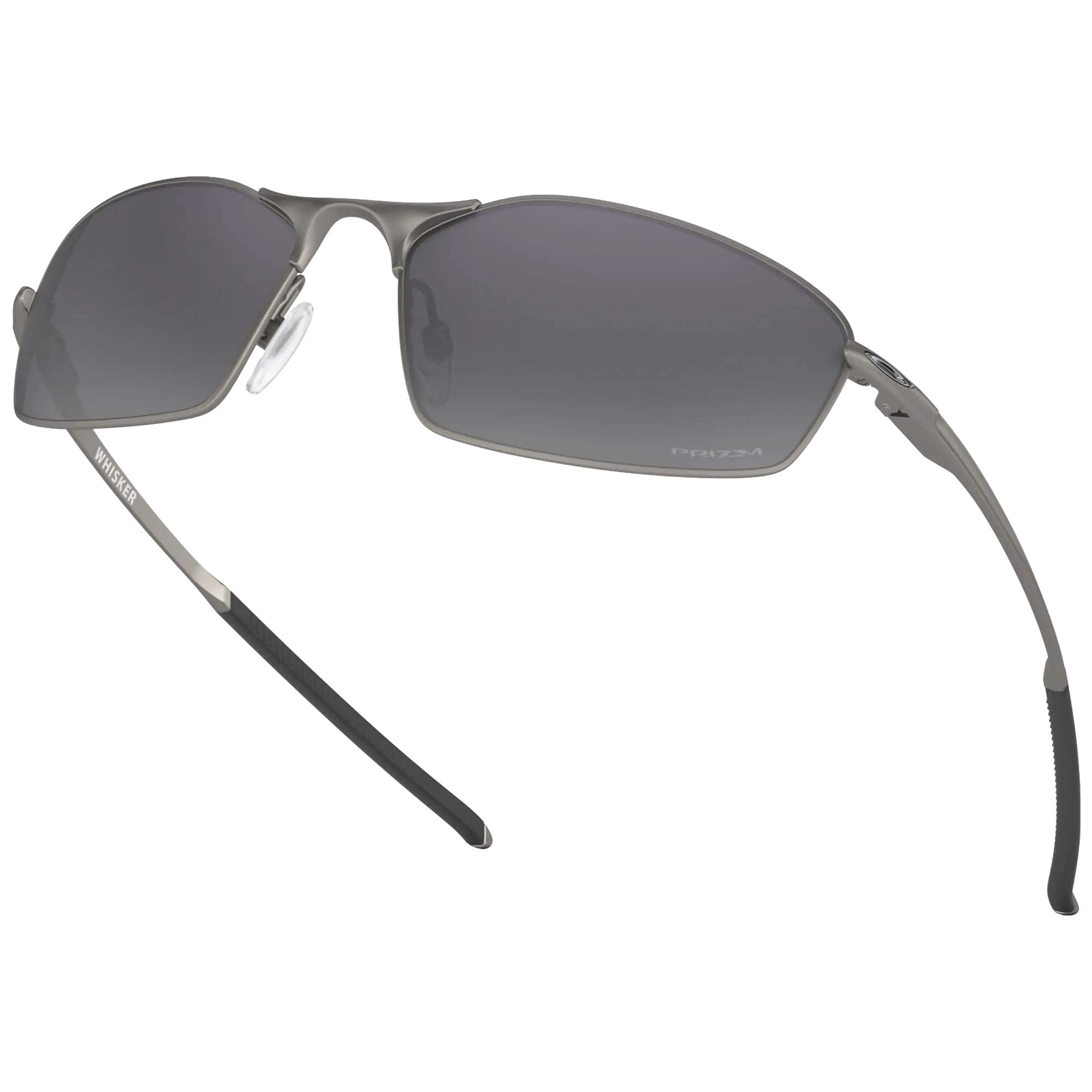 Oakley Men's OO4141 Whisker Oval Sunglasses, Matte Gunmetal/Prizm Ruby, 60 mm