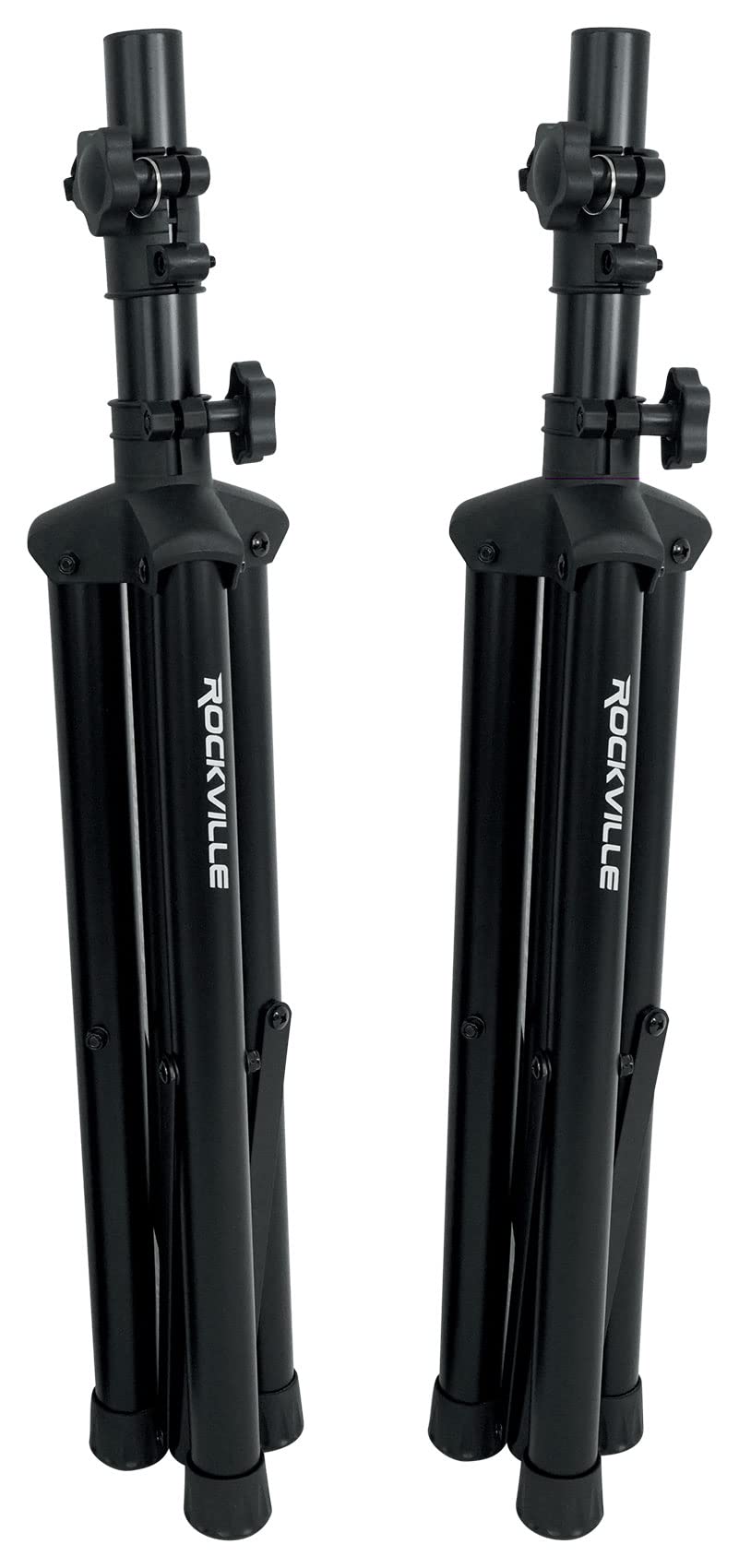 Rockville Package PA System Mixer/Amp+10" Speakers+Stands+Mics+Bluetooth, (RPG2X10)