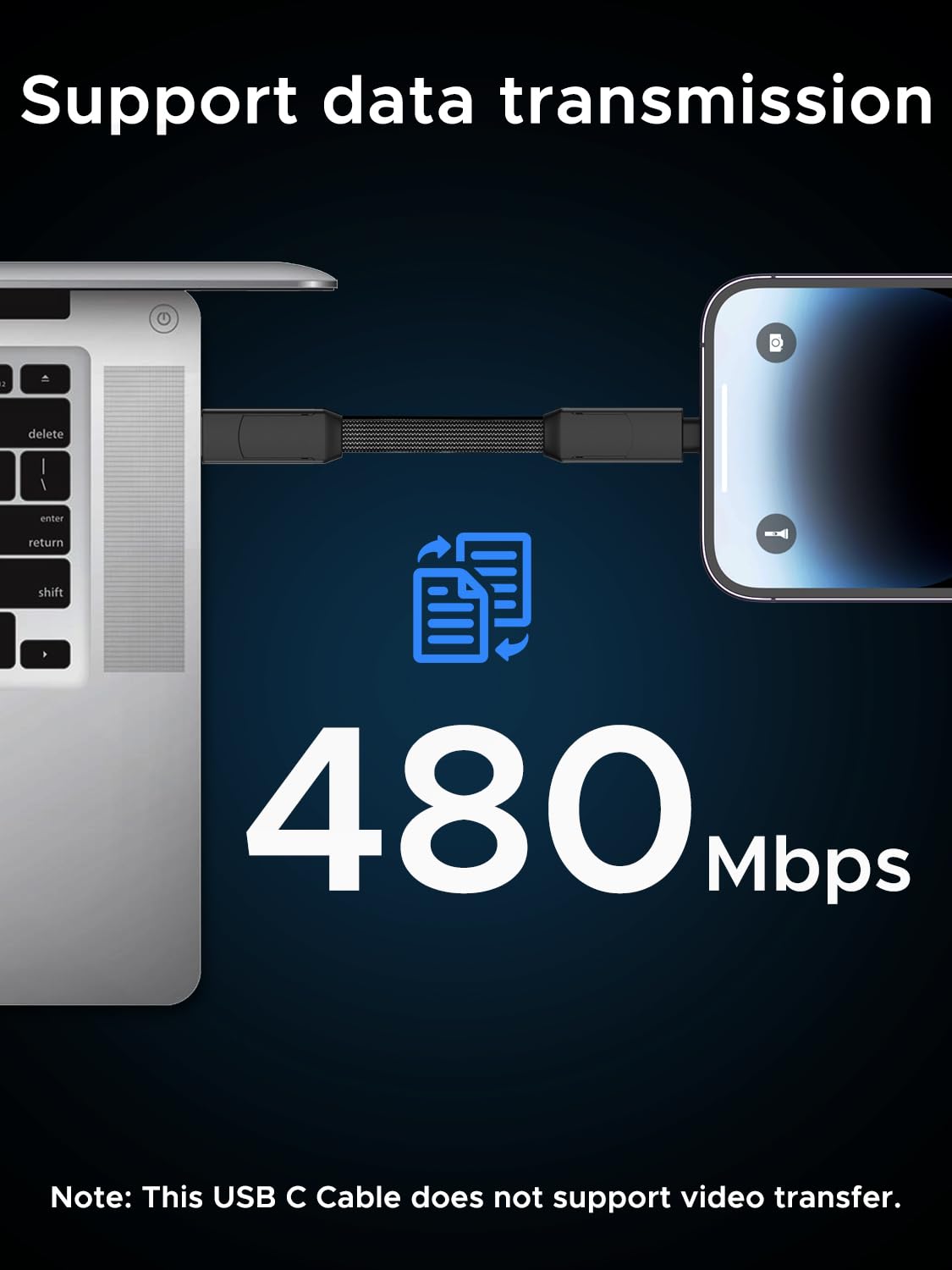 Multi Charging Cable EDC Travel Portable Keychain Charger Cable with PD Ultra-Fast Charging Power, Magnetic 4 in 1 USB C Cable for iPhone 15/15 Pro/ 15 Plus/ 15 Pro Max/MacBook Samsung (Lava Black)