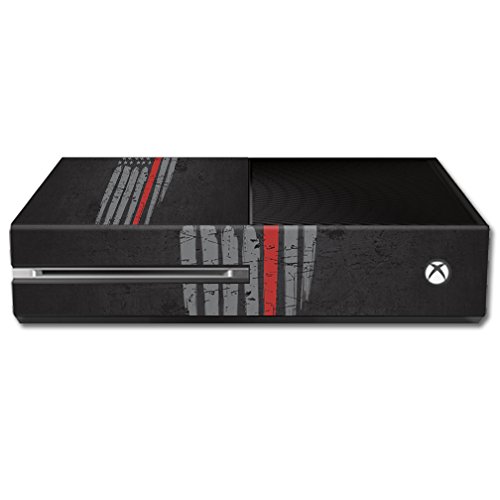 MightySkins Skin Compatible with Microsoft Xbox One - Thin Red Line | Protective, Durable, and Unique Vinyl Decal wrap Cover | Easy to Apply, Remove, and Change Styles | Made in The USA