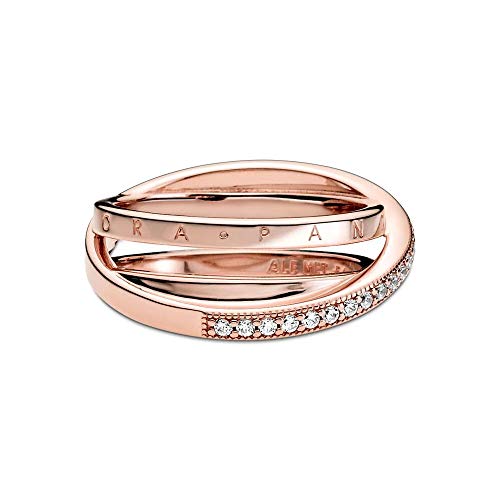 PANDORA Crossover Pave Triple Band, Clear CZ