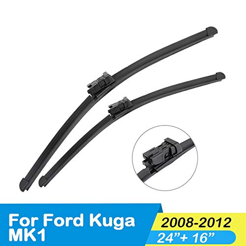 LYSHUI Car Windshield Wiper Blade Rubber,for Ford Kuga MK1 MK2 2008 2009 2010 2011 2012 2013 2014 2015 2016 2017 2018