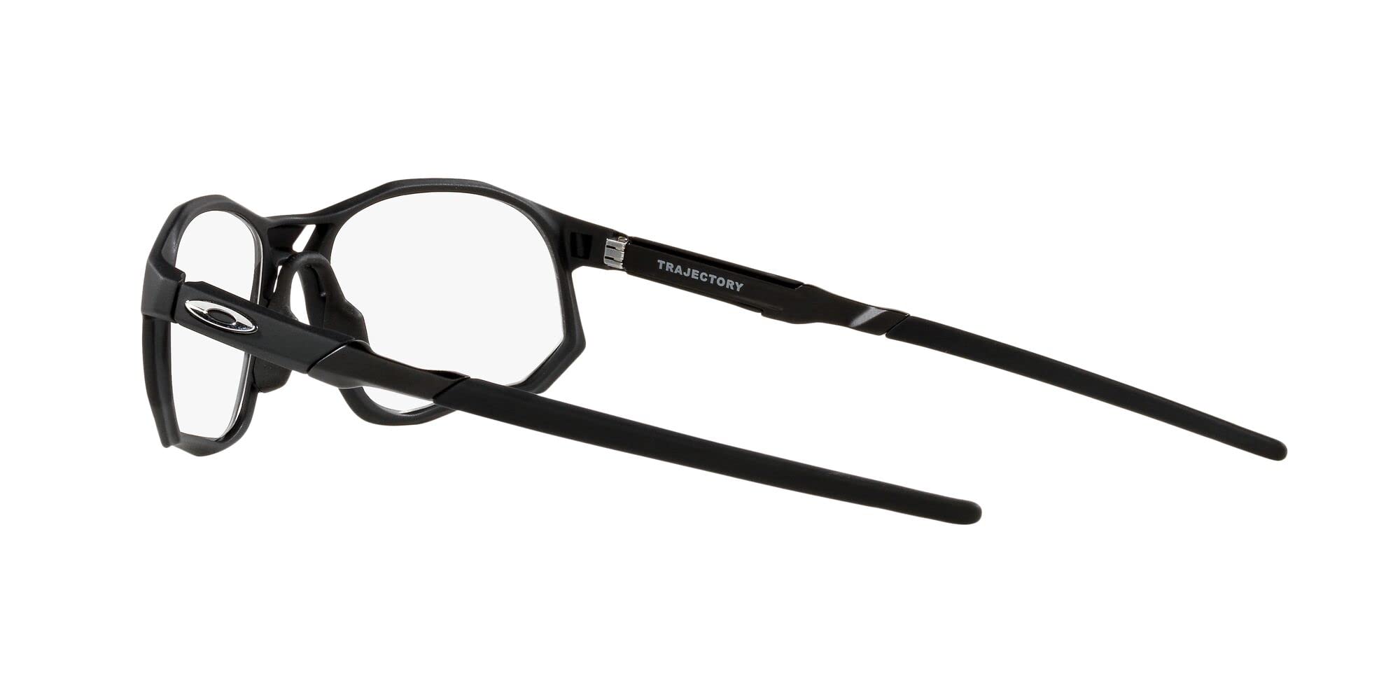 Oakley Men's Ox8171 Trajectory Rectangular Prescription Eyewear Frames, Satin Black/Demo Lens, 57 mm