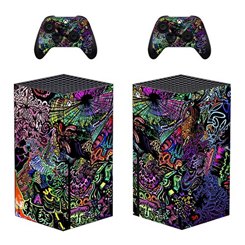 Protective Vinyl Skin Decal Cover for X-box-Series-X Console Wrap Sticker Skins with Two Free Wireless Controller Decals Paysage Color (only fit X-box-Series-X )