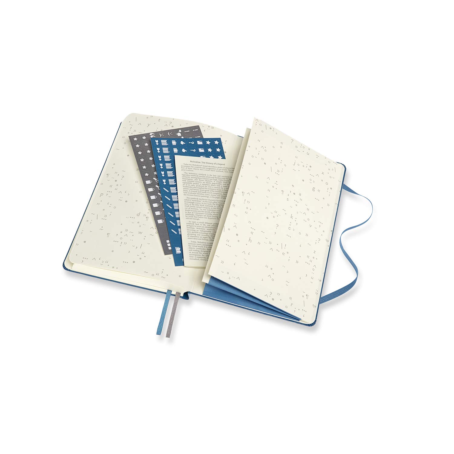 Moleskine Passion Journal, Books, Hard Cover, Large (5" x 8.25") Steel Blue, 400 Pages