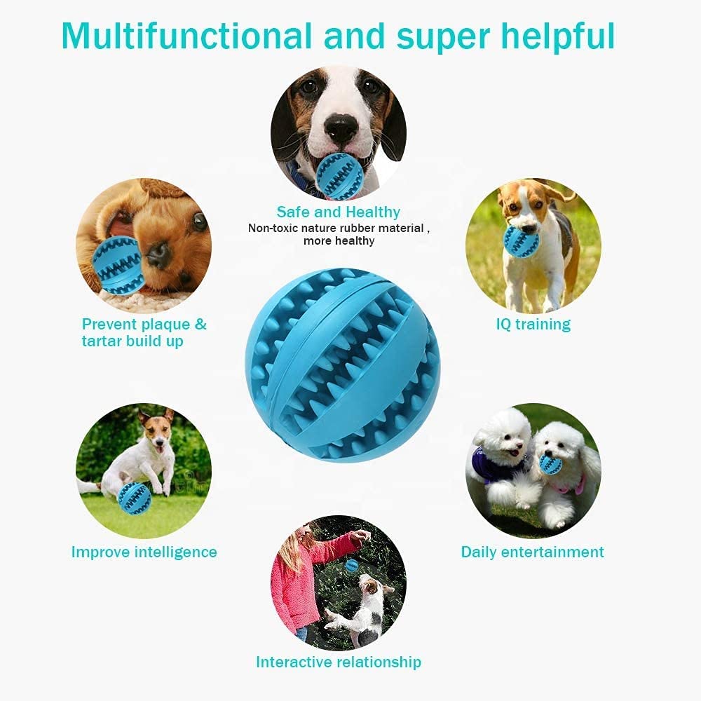 Southern Blue Dog Teething Chew Toy Puzzle Ball, Green, Turquoise, Large