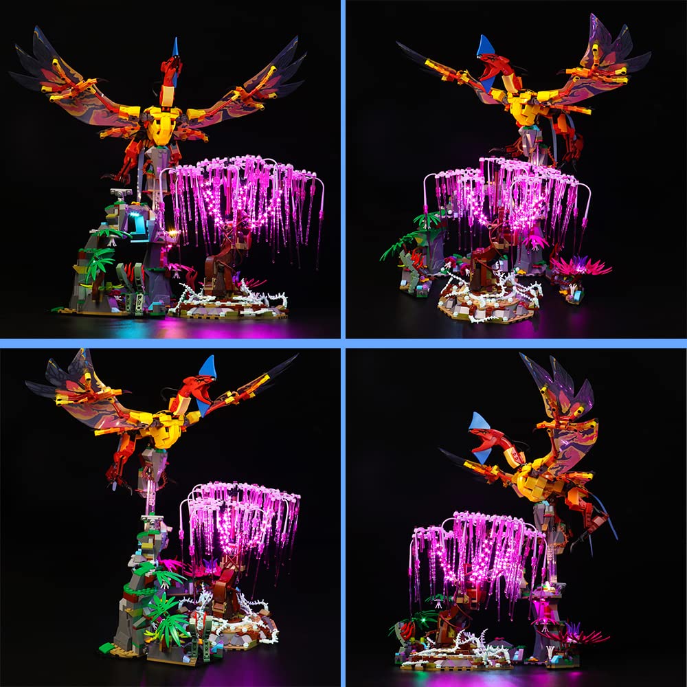 VONADO Led Light Kit Compatible with Lego Avatar Toruk Makto & Tree of Souls 75574 (No Model),Lighting Kit Compatible with Lego 75574 Building Toys, Creative DIY Light Kit (Standard Version)