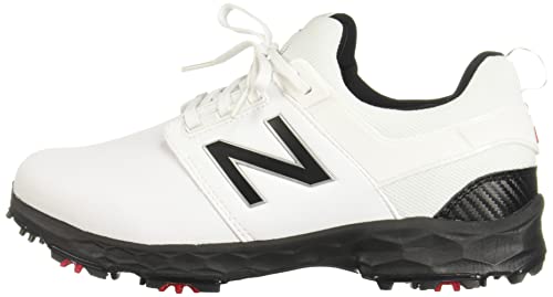 New Balance Men's LinksPro Golf Shoe, White/Black, 8.5 X-Wide