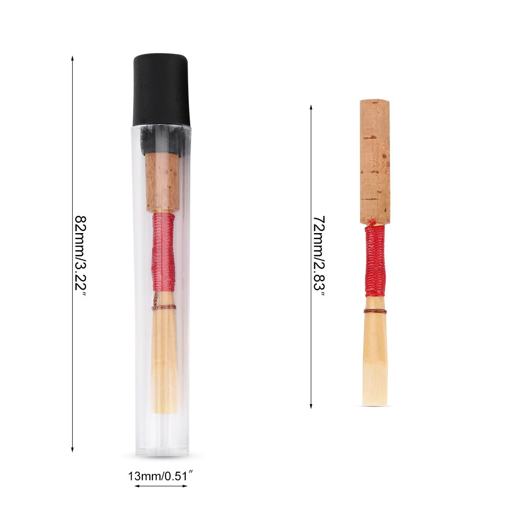 Oboe Reeds, 5 Pcs Medium Soft Oboe Reed Musical Instrument Part with Plastic Tube For Instrument Amateur