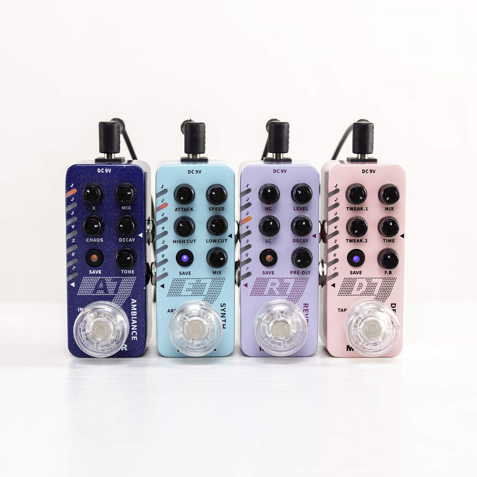 MOOER Candy Series Transparent Clear Guitar Footswitch Toppers