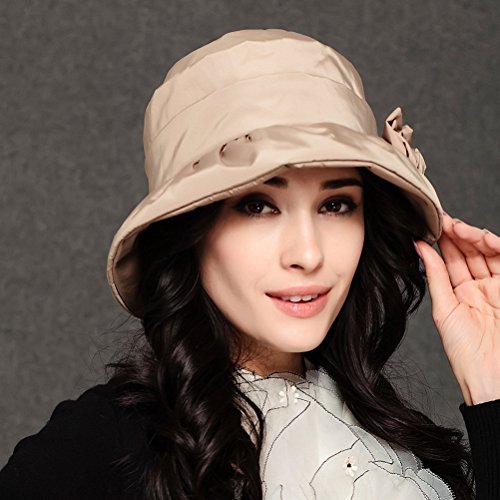 Maitose™ Women's Waterproof Windproof Bucket Hat Beige