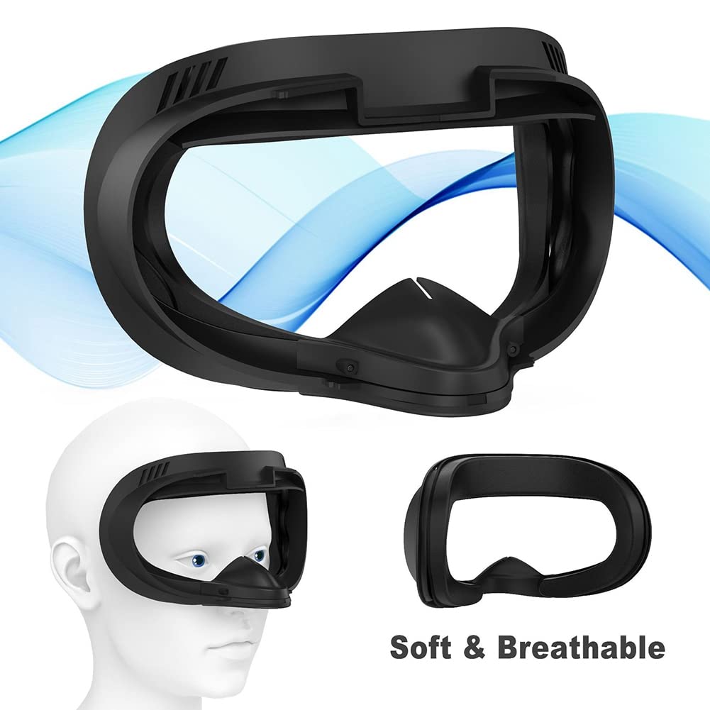 Synpinya VR Facial Interface and Foam Replacement Set Compatible with Removable Facial Interface,Anti-Leakage Nose Pad