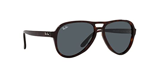 Ray-Ban Men's Rb4355 Vagabond Aviator Sunglasses, Havana/Blue, 58 mm