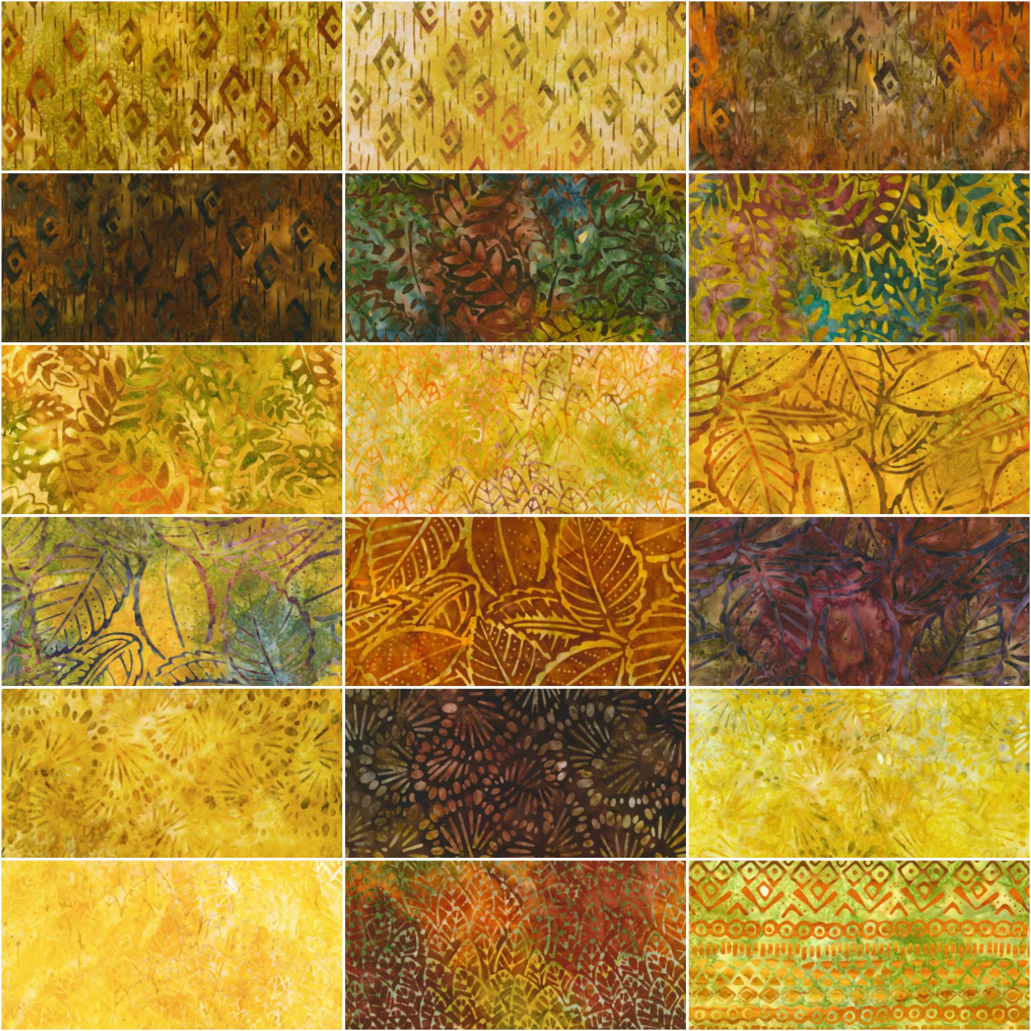 Lunn Studios Artisan Batiks Terrain Roll Up 40 2.5-inch Strips Jelly Roll Robert Kaufman RU-1115-40