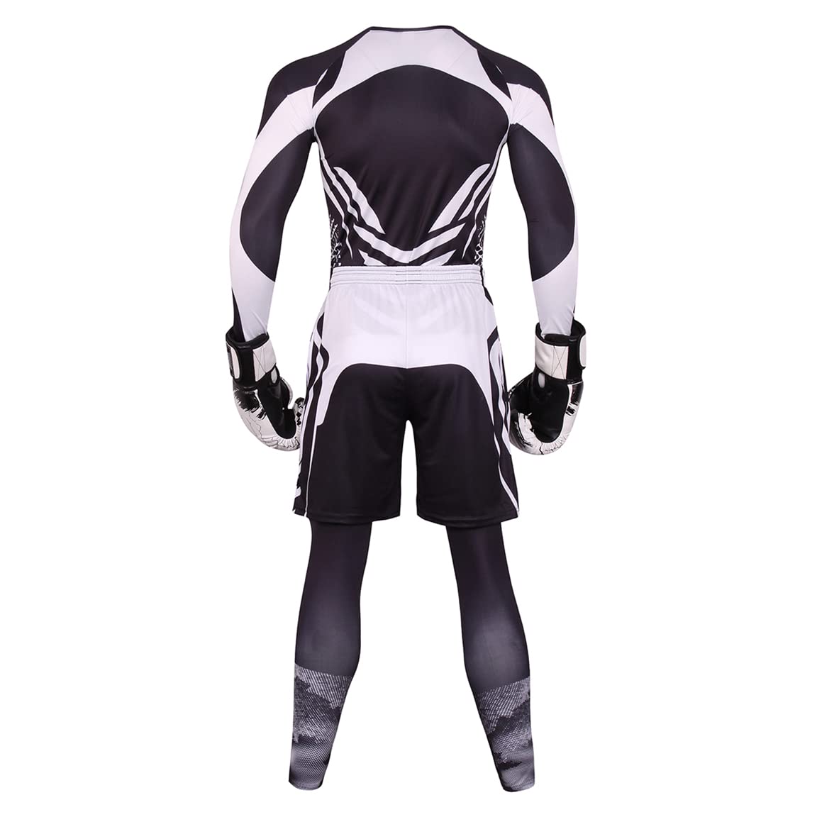 TTBZKALE Men's 3 in 1 Quick-Drying Close-Fitting Workout Running Suits (Large, 3 in 1 Suits 08)