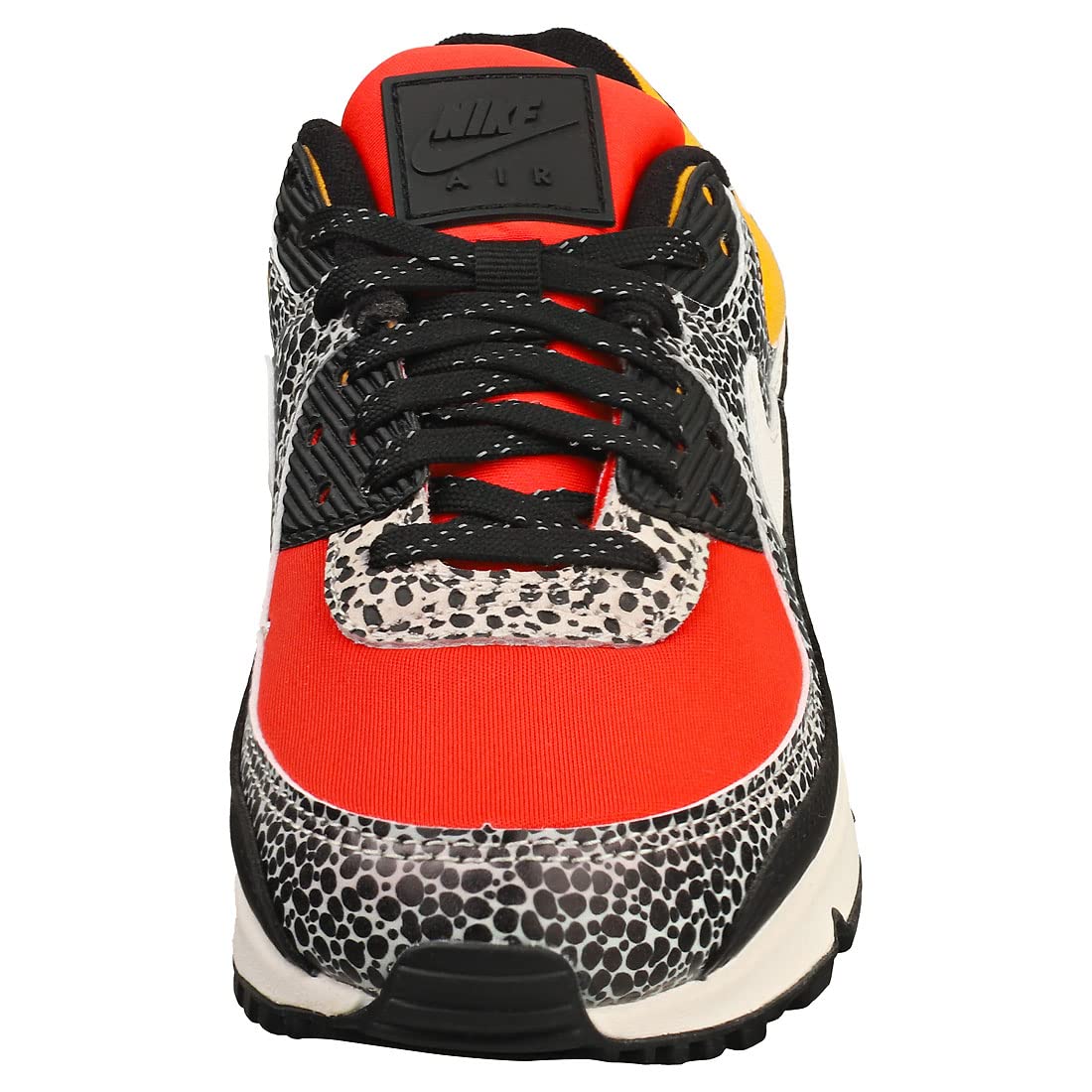 Nike womens AIR MAX 90 DC9446-001 shoes, Black/Phantom-chile Red-pollen, 7