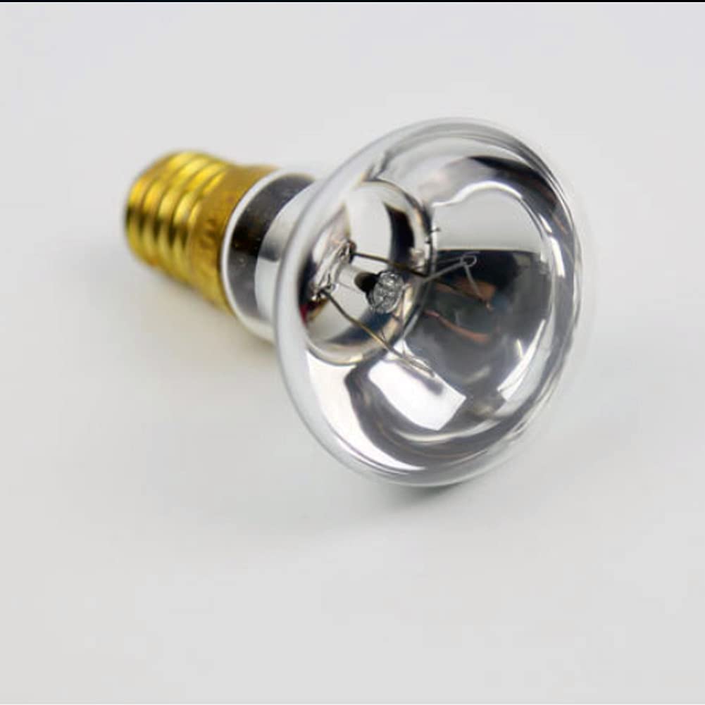 SKRLED 8 Pack Lava lamp Bulb 40 Watt Reflector Type Bulbs, R39 E17 Base Replacement Bulbs for Lava Lamp, Glitter Lamp,120V Yellow