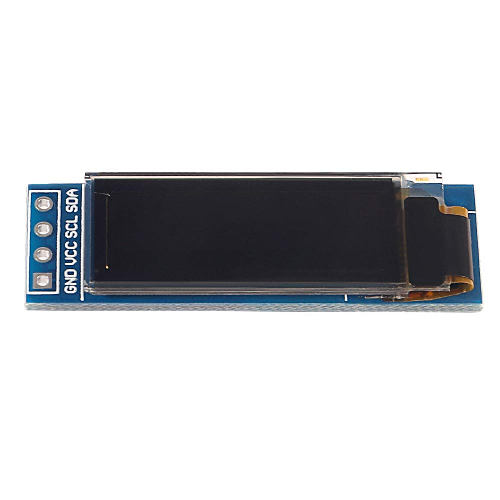 MELIFE 3pcs OLED Display Module, 0.91 inch I2C SSD1306 OLED Display Module I2C OLED Screen Driver with Pin DC 3.3V~5V. White