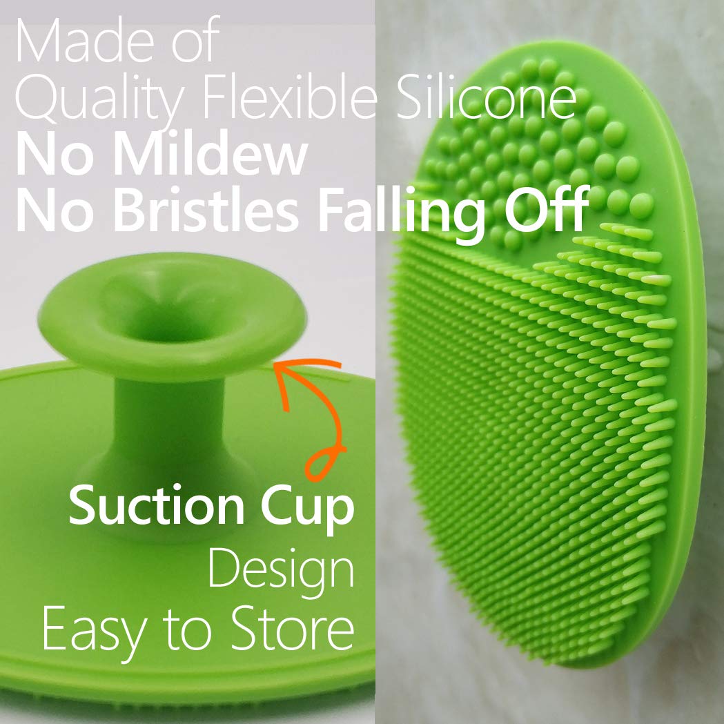 Vegetable Brush - Vegetable Brush Scrubber for Food - Vegetable Cleaner Potato Scrubber Brush Veggie Brush Vegetable Scrubber Potato Brush Scrubber Vegetable Scrub Brush Veggie Scrubber (Green)