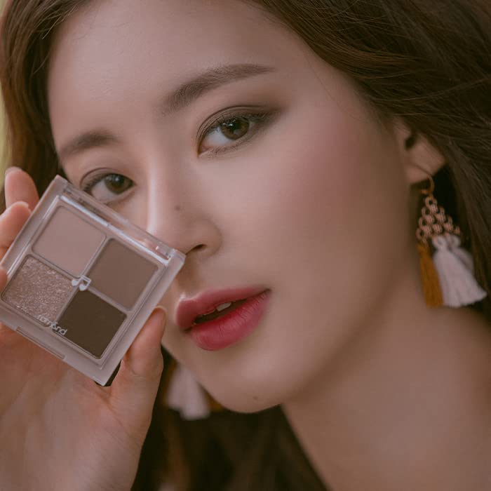 romand Better Than Eyes 6 colors | Basics Eyeshadow Palette,Velvety Texture, long-lasting makeup, Galaxy pearl glitter, MLBB, MEBB| 6g/0.21oz No.M02 DRY BUCKWHEAT FLOWER