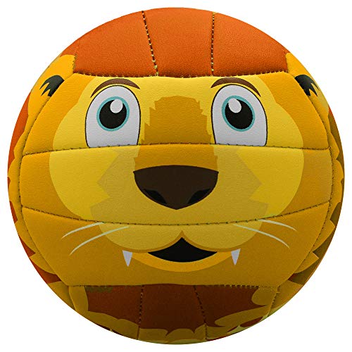 Molten Yellow/Brown Mini Volleyball, Machine Stitched, 5 1/2 Inch