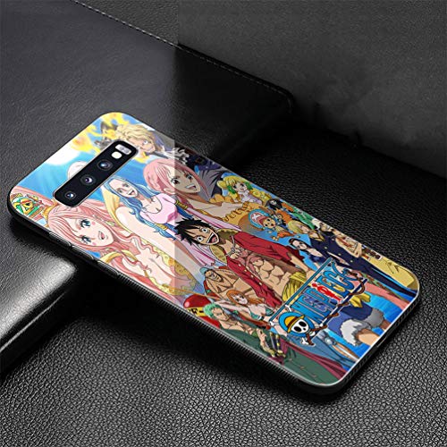 Luxury Phone Case for Samsung Galaxy A40 Cover,Tempered Glass Back Cover Soft Silicone Anti Scratch Bumper Design LB-29 ONE Piece Protective Case