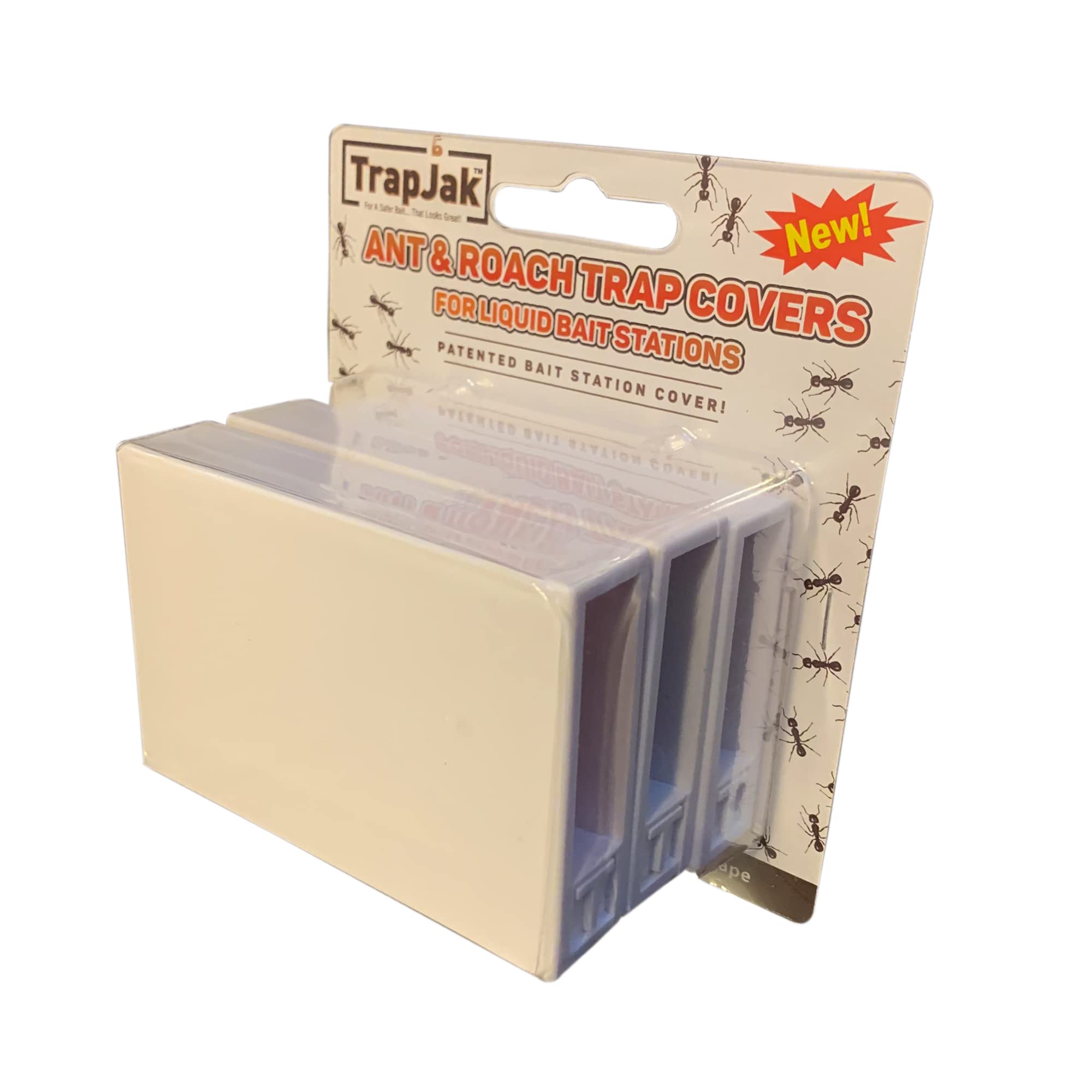 TrapJak Liquid Ant Trap Cover - 3 Pack - Compatible with TERRO Ant Killer Liquid & Ortho Home Defense Liquid Ant Bait