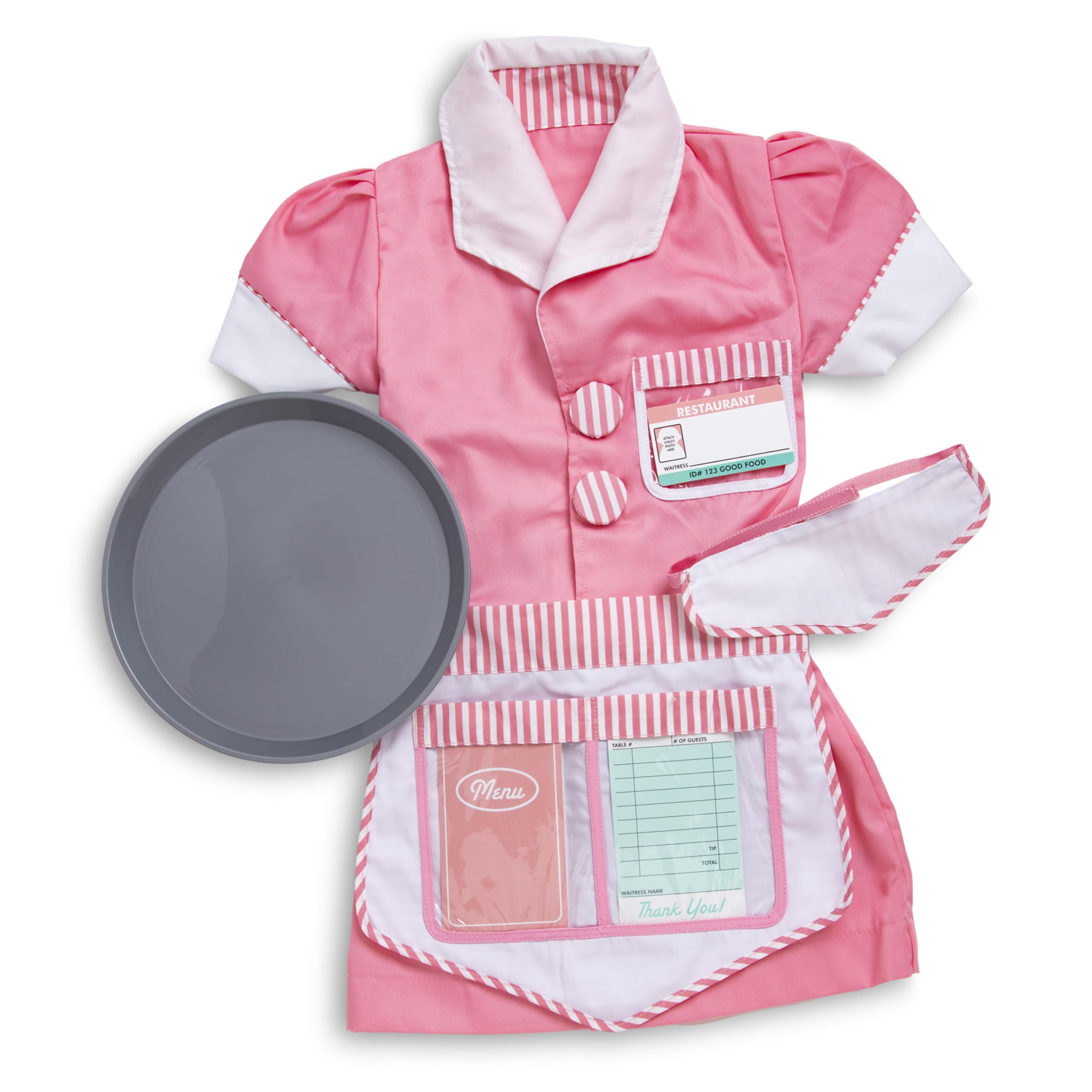 Melissa & Doug Waitress Role Play Set (FFP),Pink