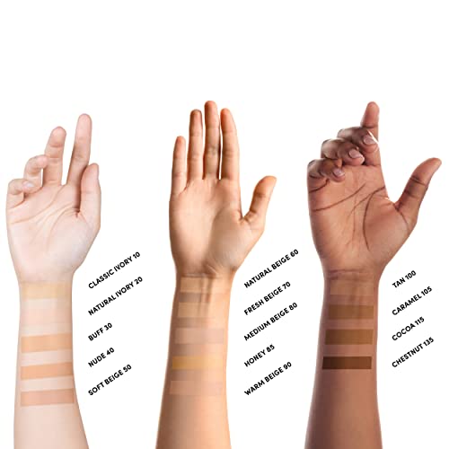 Neutrogena Healthy Skin Liquid Makeup Foundation, Broad Spectrum SPF 20 Sunscreen, Lightweight & Flawless Coverage Foundation with Antioxidant Vitamin E & Feverfew, 30 Buff, 1 fl. oz