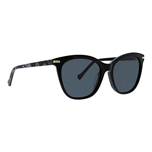 Vera Bradley Women's Julisa Polarized Round Sunglasses, Island Garden, 53
