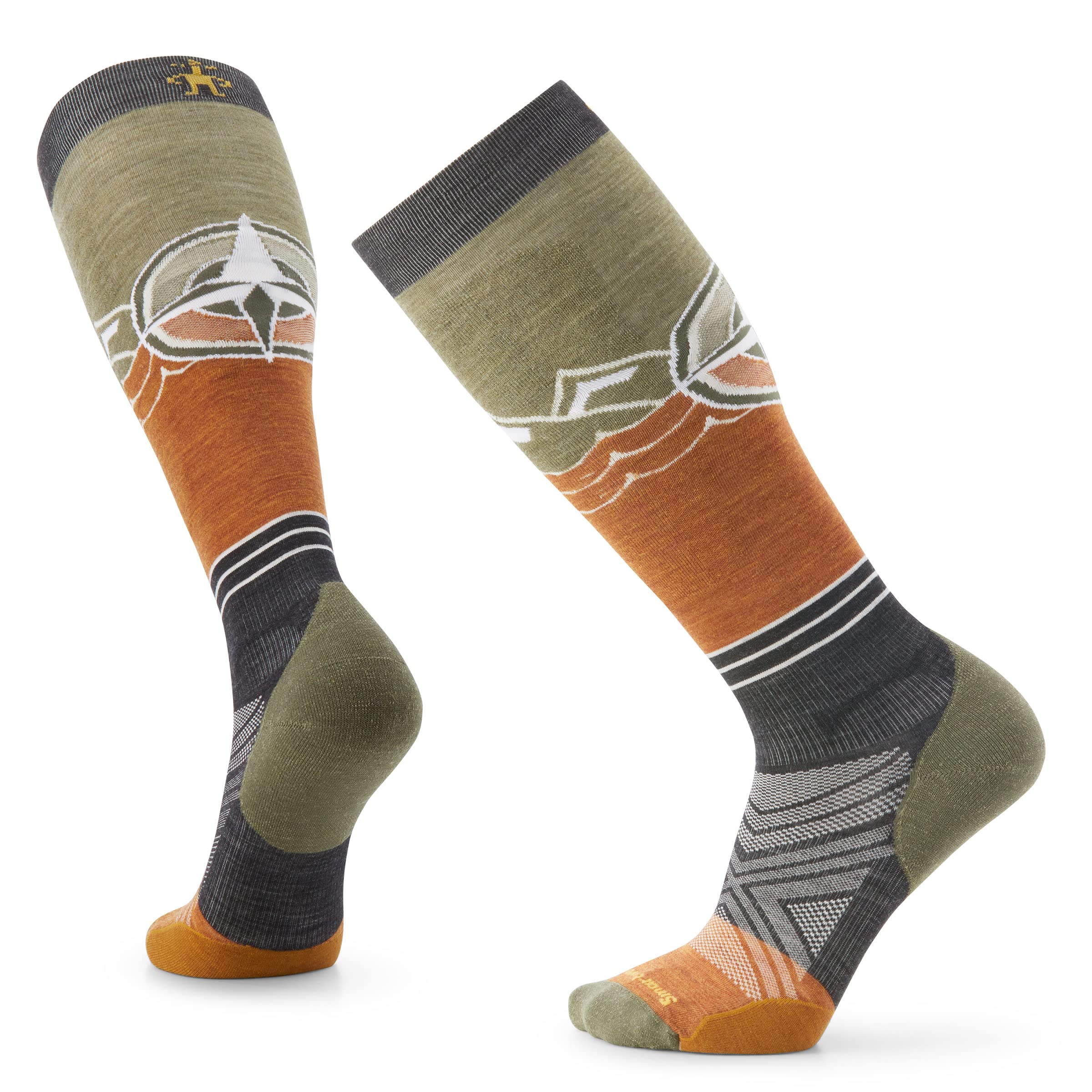 Smartwool Athlete Edition Backcountry Ski Targeted Cushion Merino Wool Over The Calf Socks For Men and Women, Acorn, Medium
