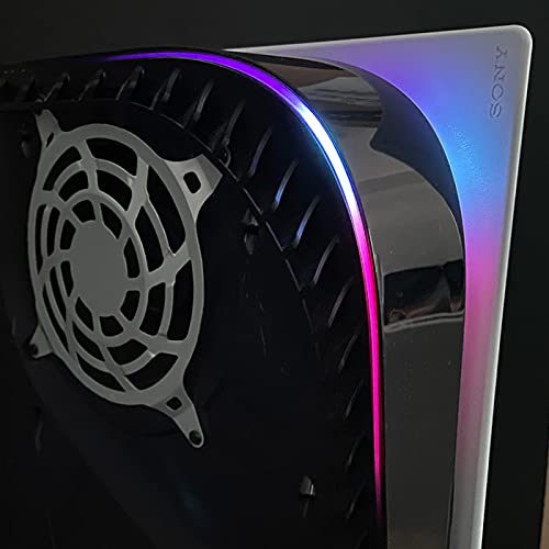 Power Light Decal and Underlay Sticker Combo for PS5 Playstation 5 (Purple/Blue/Pink)