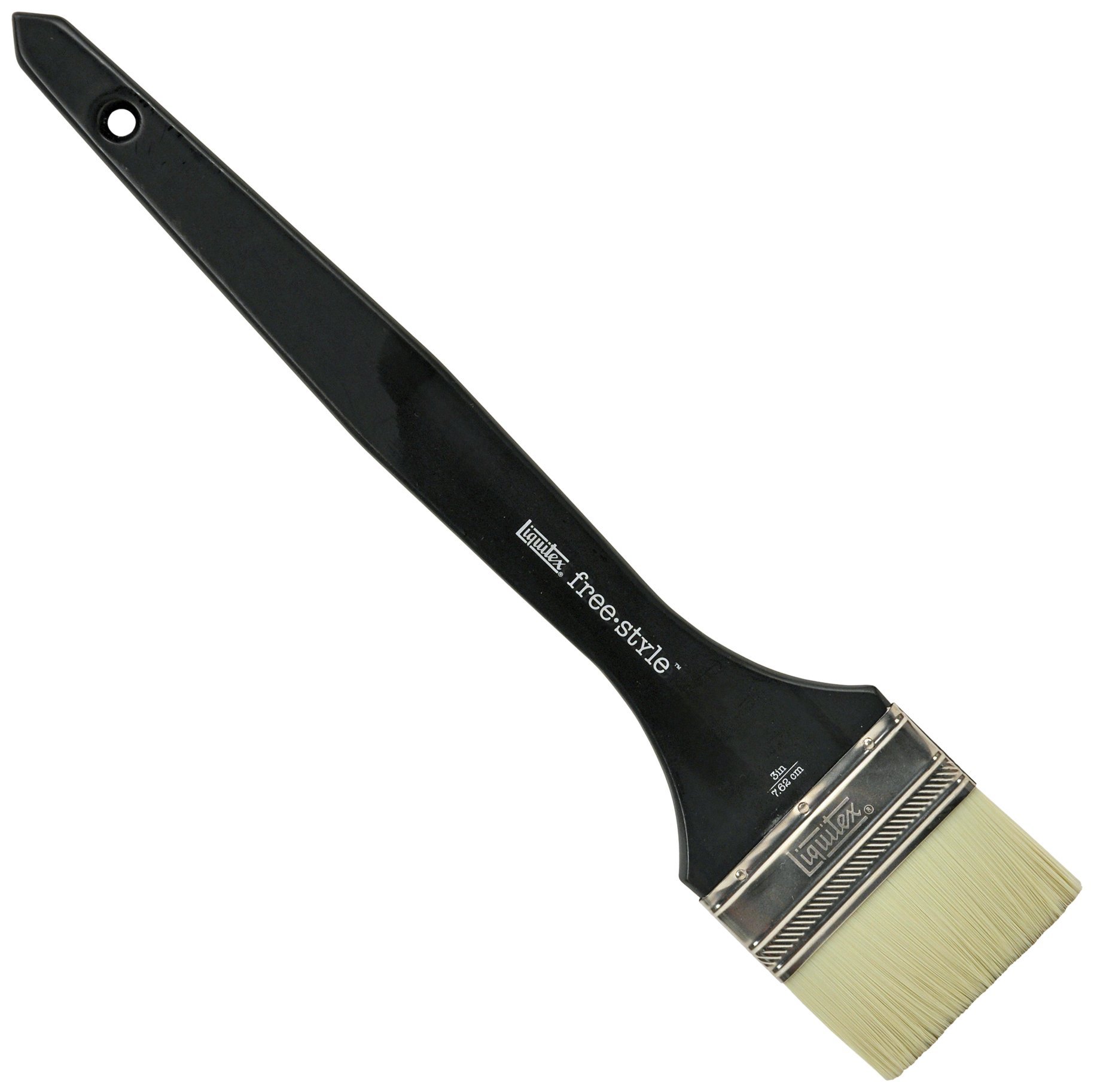 Liquitex Professional Freestyle Large Scale Brush, Broad Flat/Varnish 3-inch, Long Handle