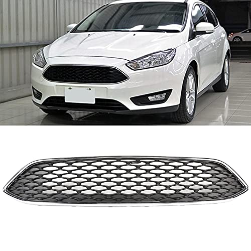 PENSUN Front Bumper Grille Replacement For 2015 2016 2017 2018 Ford Focus"S" &"SE" Upper Center Grill Honeycomb Style Replace #F1EZ-8200A F1EZ-8200B / Gloss Black