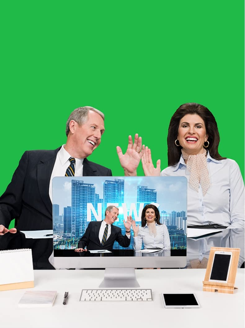 Portable Green Screen Backdrop, Collapsible Webcam Background, Green Screen Chroma Key for Video Chats, Zoom, Online Video Meeting, Photo with with Storage Bag (43.3×43.3inch(Circle))