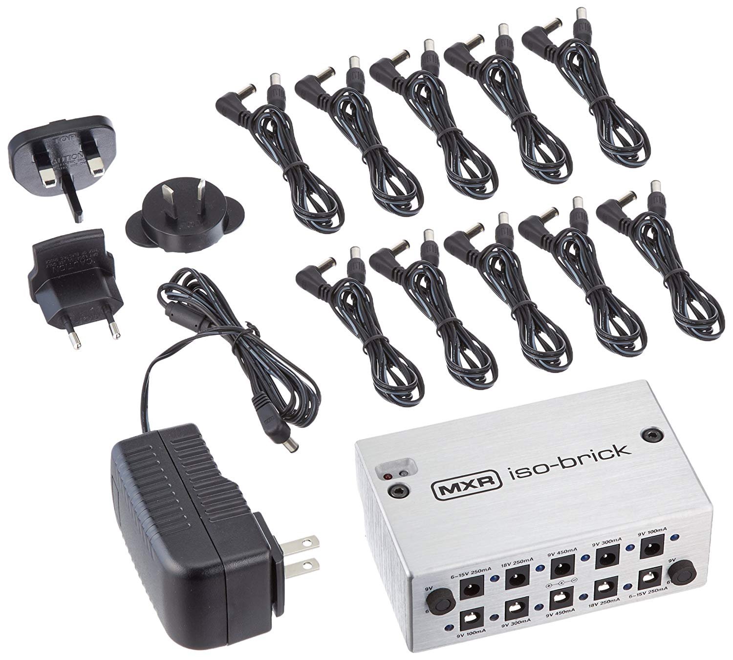 MXR M238 Iso-Brick Power Supply with 3 x Patch Cables