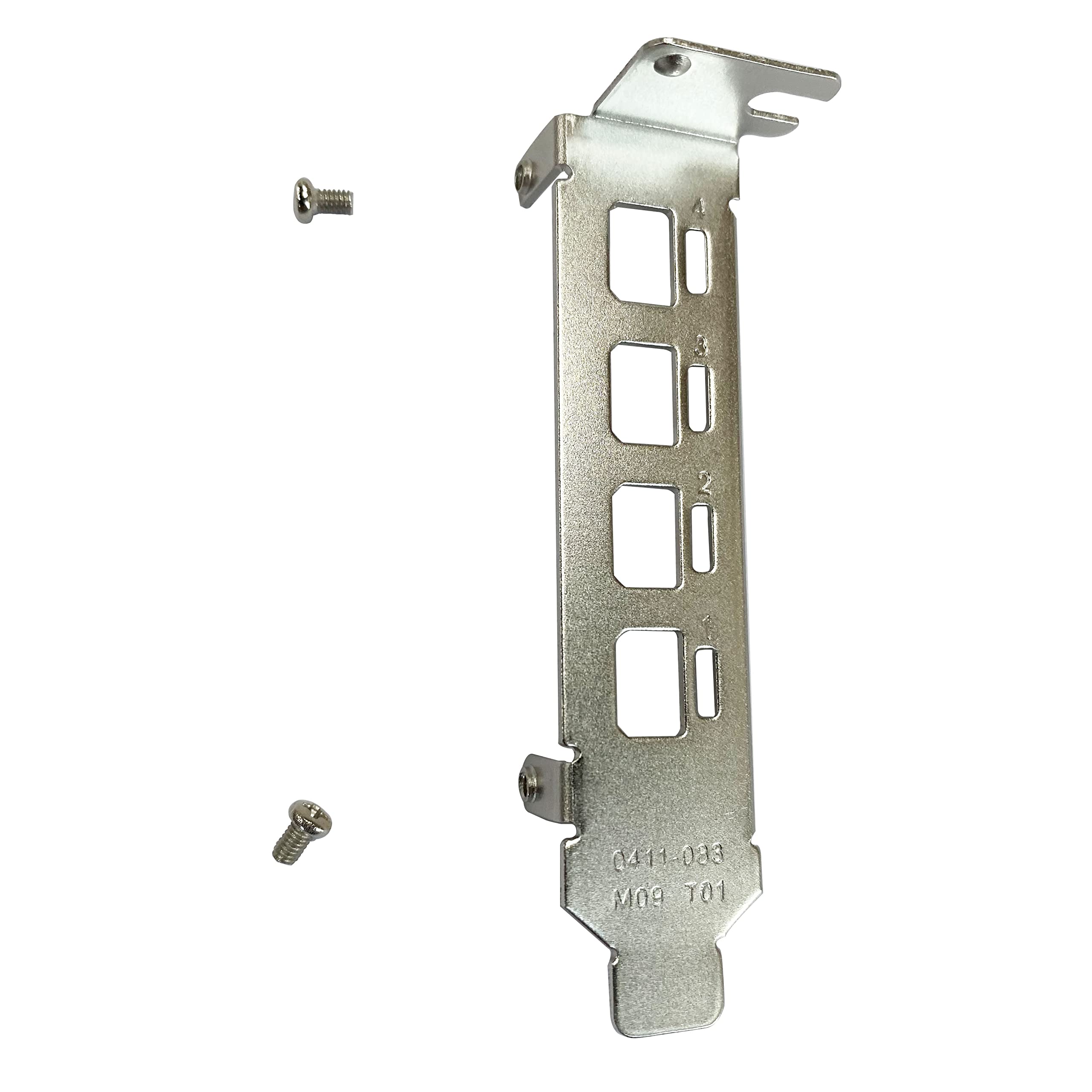 New Low Profile Short Bracket Replacement for NVIDIA Quadro K1200 NVS 510 P400 P600 P620 P1000 K1200 NVS510 T600 T1000 with 2X Screws