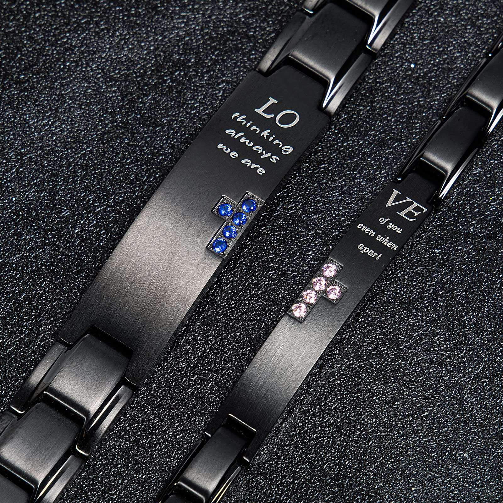 Wolentty Couples His and Hers Matching Bracelets Love Bracelet Gifts for Valentine's Day (His & Hers)