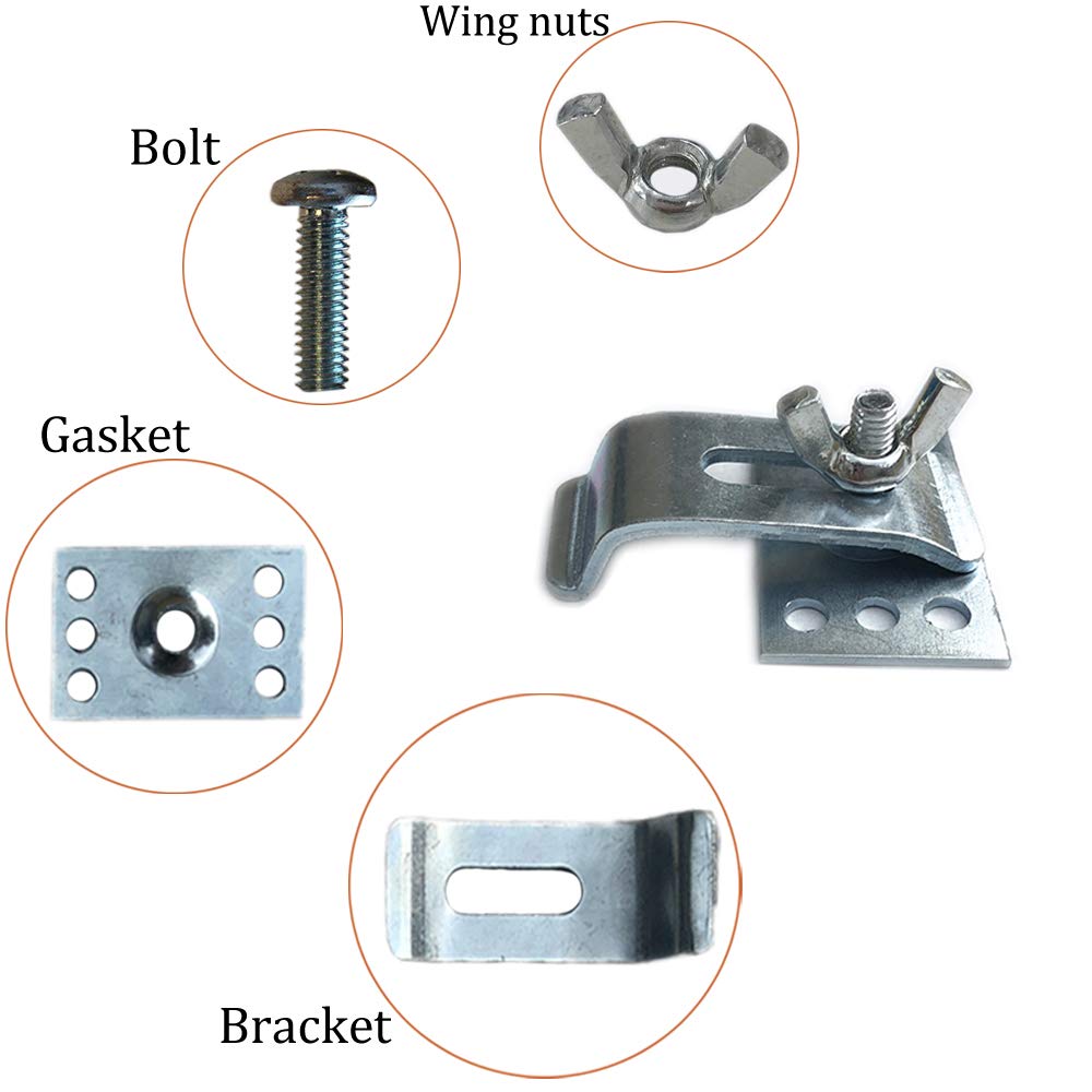 Sink Clips Undermount Kitchen Sink Clips, Epoxy Undermount Sink Brackets Supports for Bathroom Kitchen 10 Pack Kit