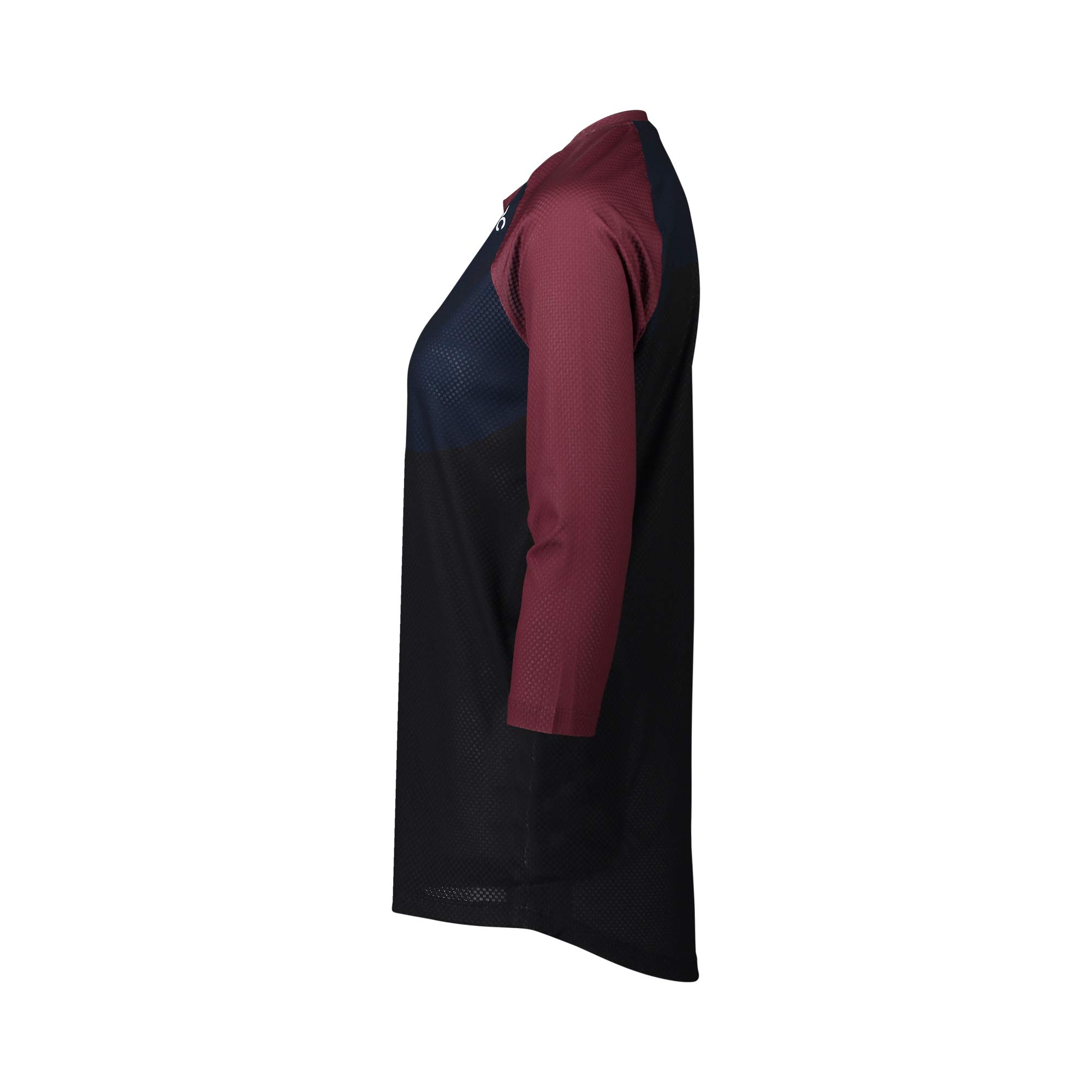 POC, W's Mountain Biking Pure 3/4 Jersey, Propylene Red/Turmaline Navy/Uranium Black, LRG