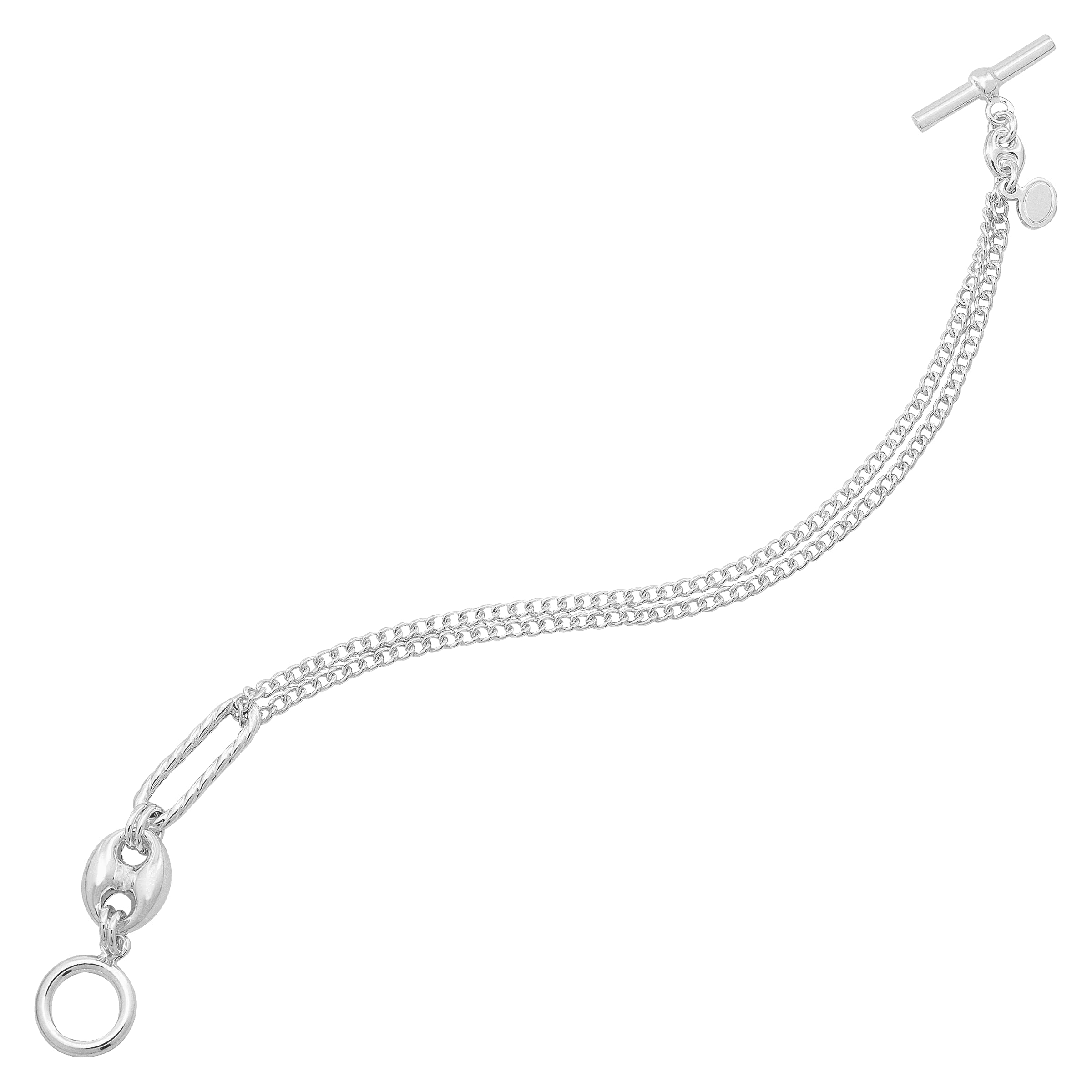 Silpada 'Riviera Link' Bracelet in Sterling Silver, 7.25"
