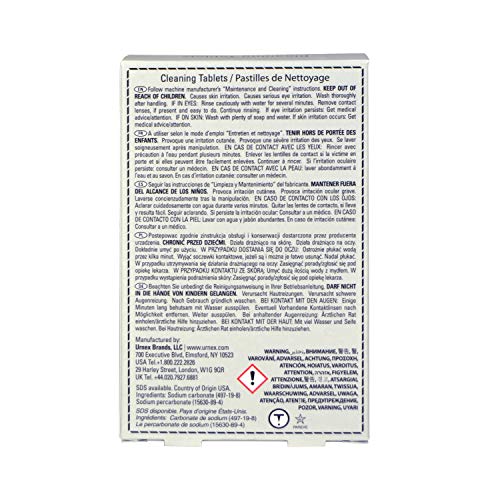 Urnex Cafiza Espresso Machine Cleaning Tablets 8 Count (Pack of 1)