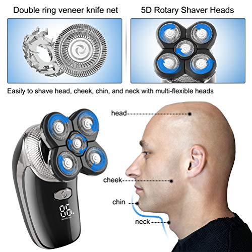 Portable Mini Travel Shaver for Men - Pocket Size USB (Brown)