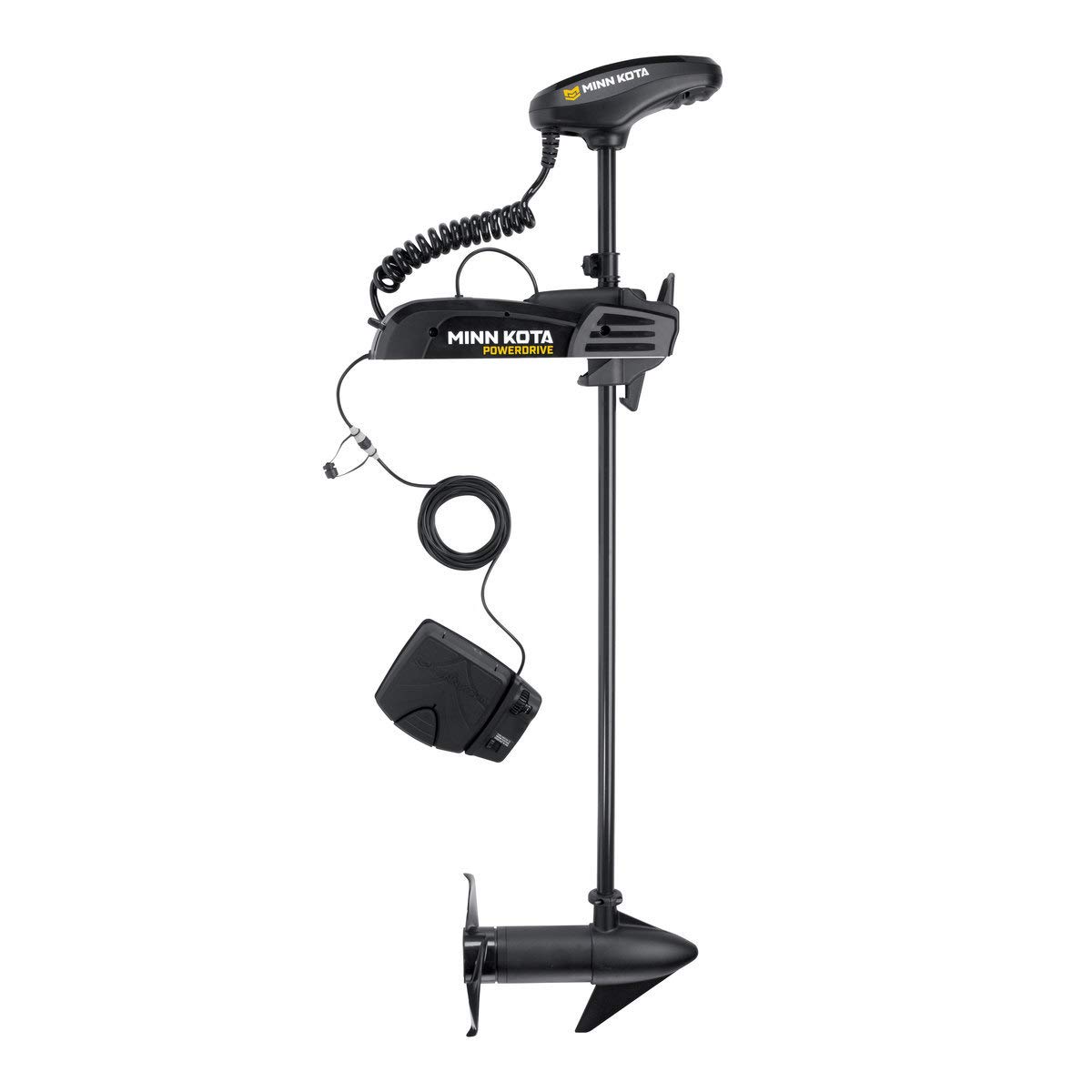 Minn Kota 1358745 Pontoon Freshwater Electric-steer Bow-Mount Trolling Motor with Digital Maximizer & PowerDrive Foot Control, 55 lbs Thrust, 48" Shaft