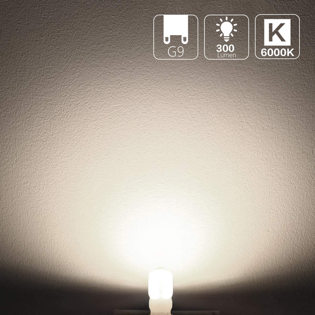 OHLGT G9 LED Bulb… (G9-3W-6500K-6P)