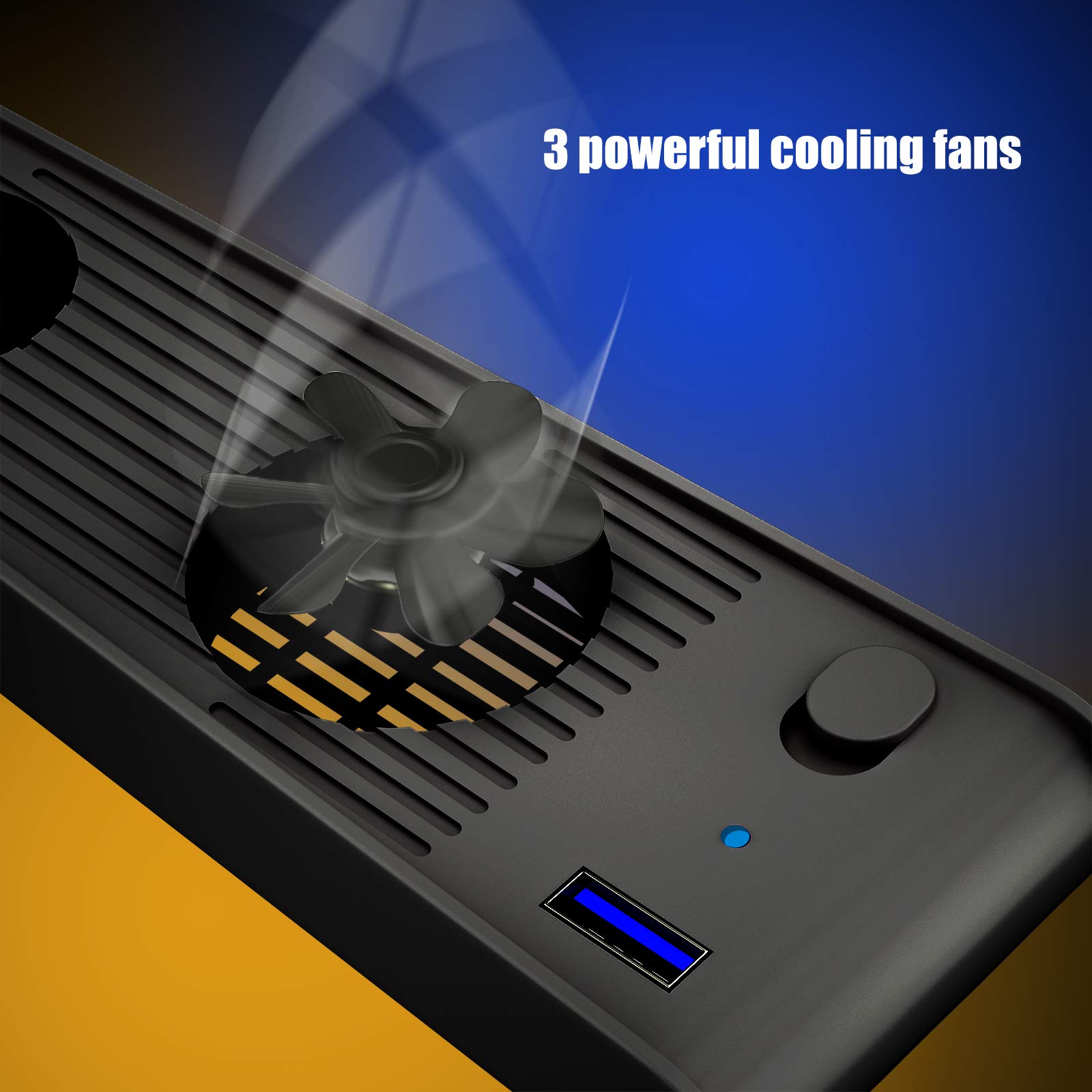 PS5 Cooling Fan, PS5 Console Cooler, PS5 Accessories Cooling - Black