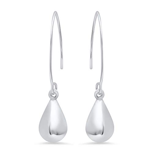 MAX + STONE Tear Drop Wire Dangle Earrings for Women in 925 Sterling Silver with Hook