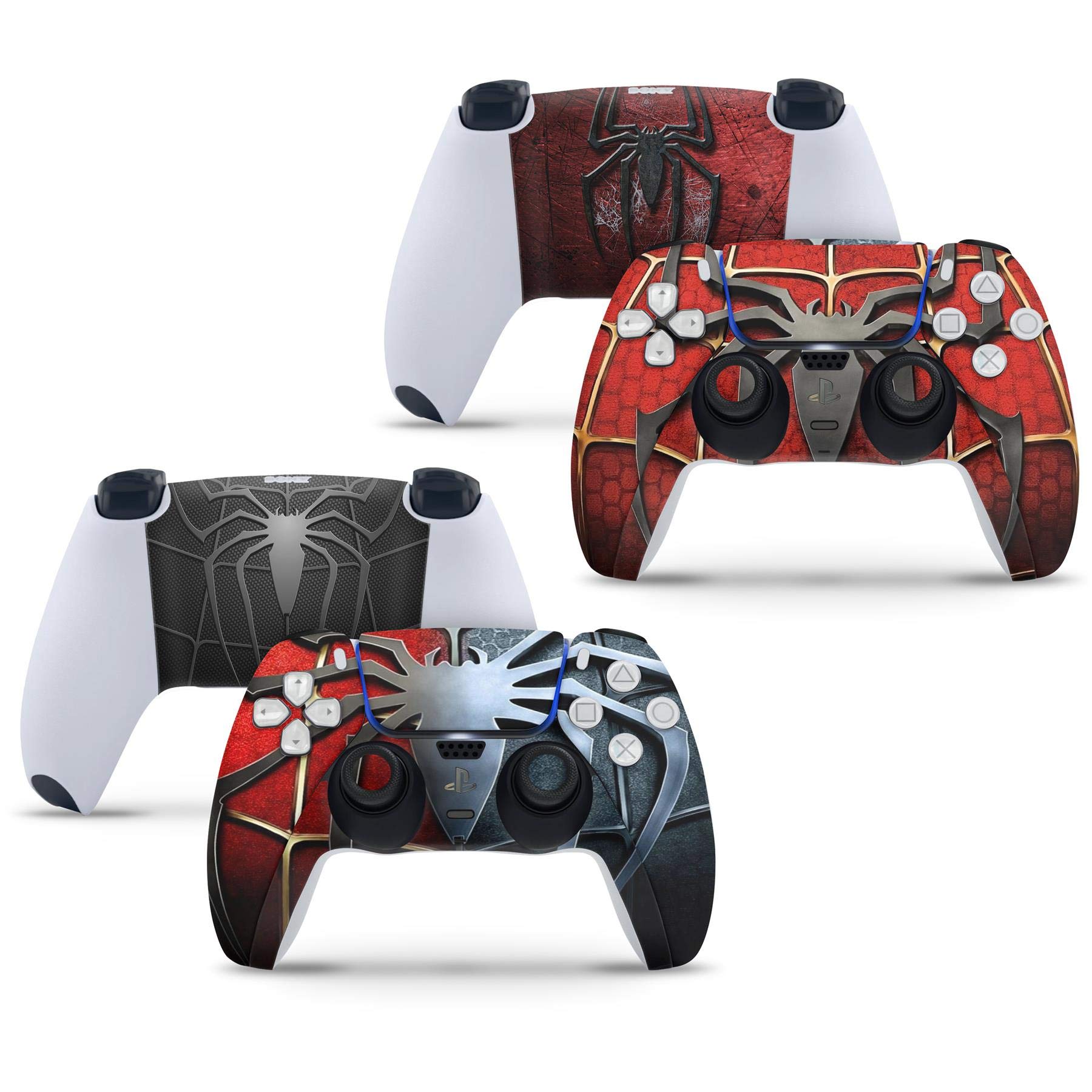 PS5 Disk Console Spider Skin Decal Vinal Sticker + 2 Controller Skins Set